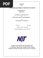 Industrial Training Report of Internshala | PDF | Python (Programming Language) | Object ...