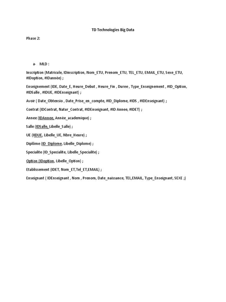 TD Technologie Big Data | PDF | Ordinateurs