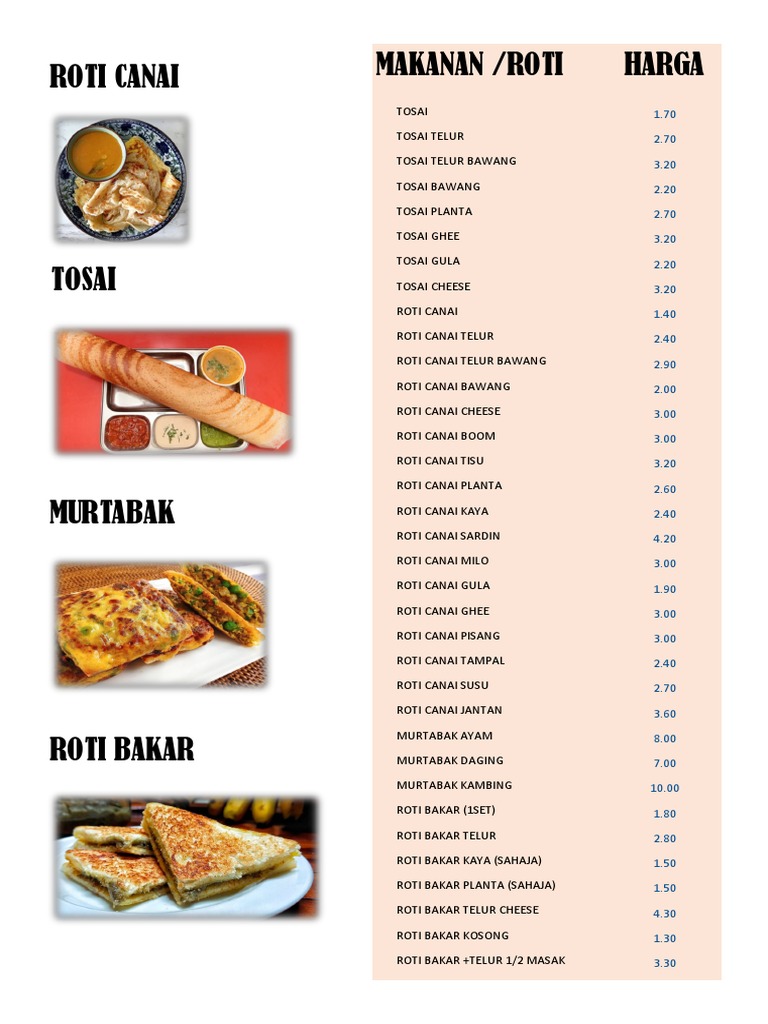 Roti Canai | PDF | Cooking, Food & Wine | Home & Garden
