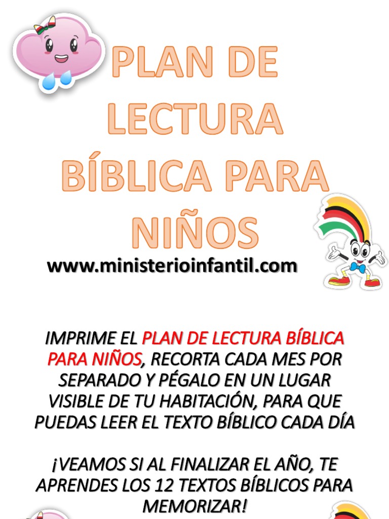 Plan de Lectura Bíblica para Niños | PDF
