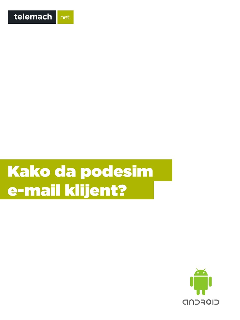 Kako Da Podesim e Mail Klient Android - pdfV2 | PDF