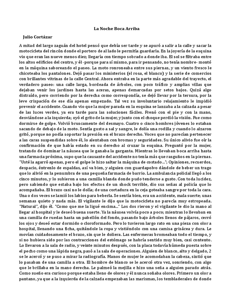 La Noche Boca Arriba | PDF