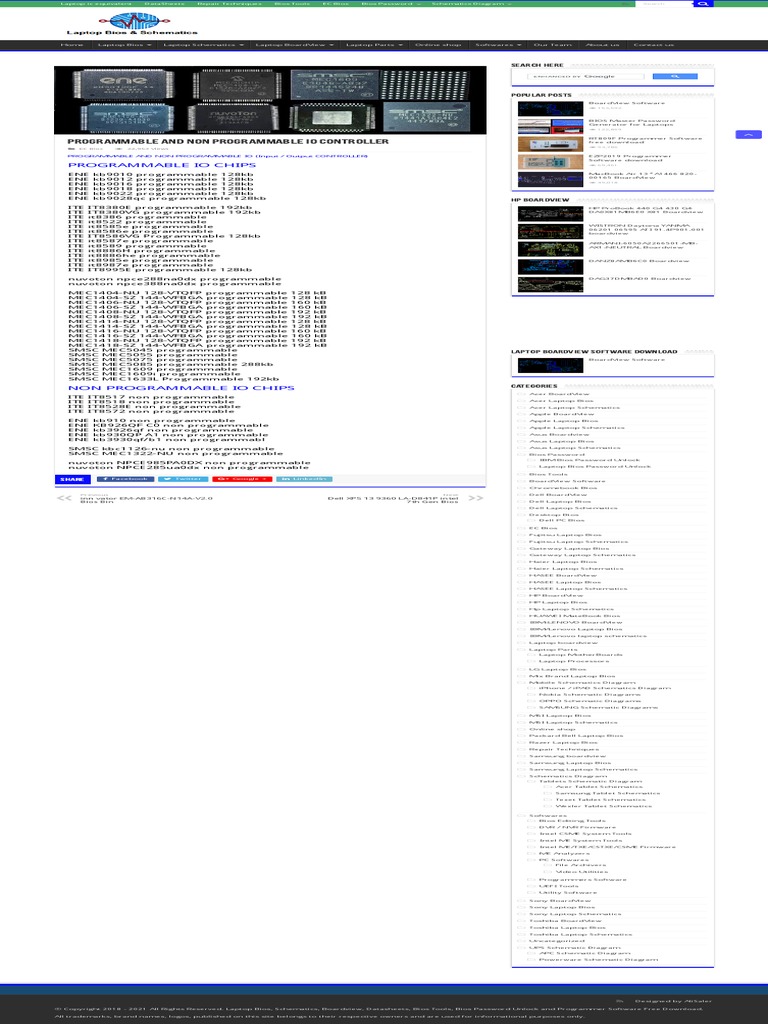 Programmable and Non Programmable Io Controller | PDF | Laptop | Bios