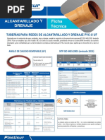 Tubería SDR 35 para Alcantarillado | PDF | Alcantarillado | Tubería ...