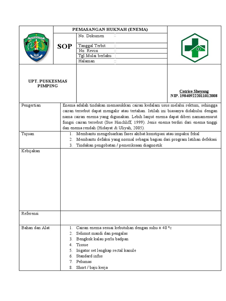 Pemasangan Huknah | PDF