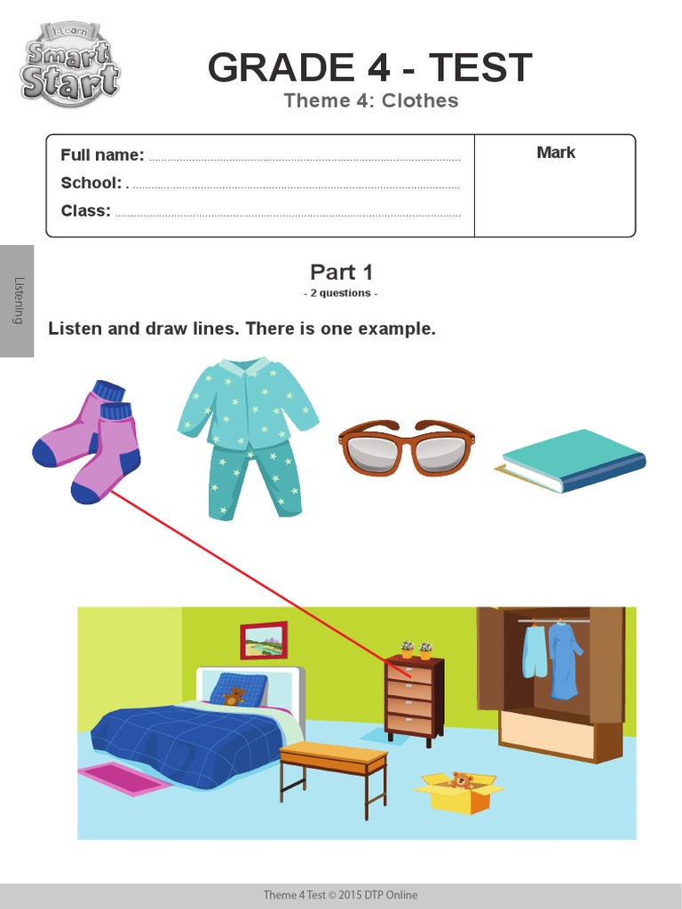 I Learn Smart Start Grade 4 Theme 4 Listening Test Pdf