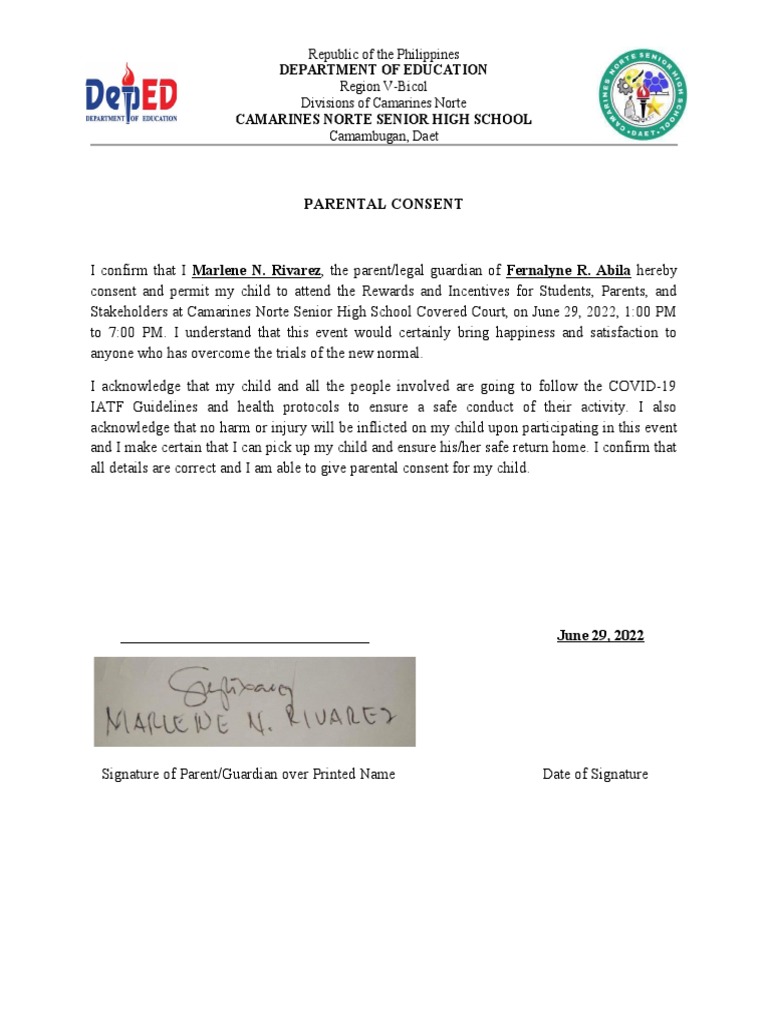 Consent Form Rewards and Incentives | PDF