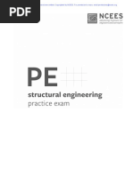 PE Civil - Structural Practice Exam | PDF | Beam (Structure) | Deep Foundation