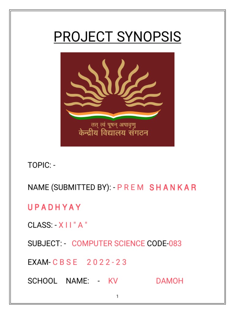 PROJECT SYNOPSIS (Mod) | Download Free PDF | Operating System | Python ... PROJECT SYNOPSIS (Mod) | Download Free PDF | Operating System | Python ...