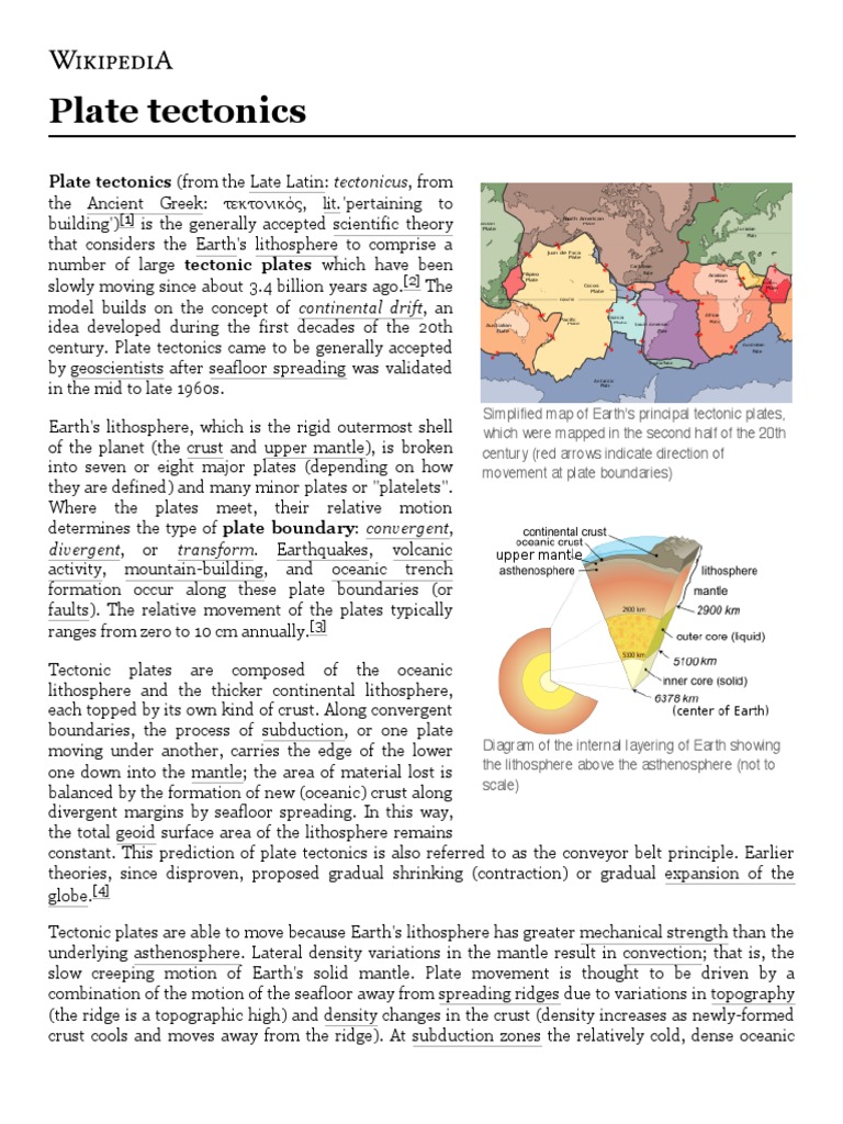 Plate Tectonics | PDF | Plate Tectonics | Geophysics