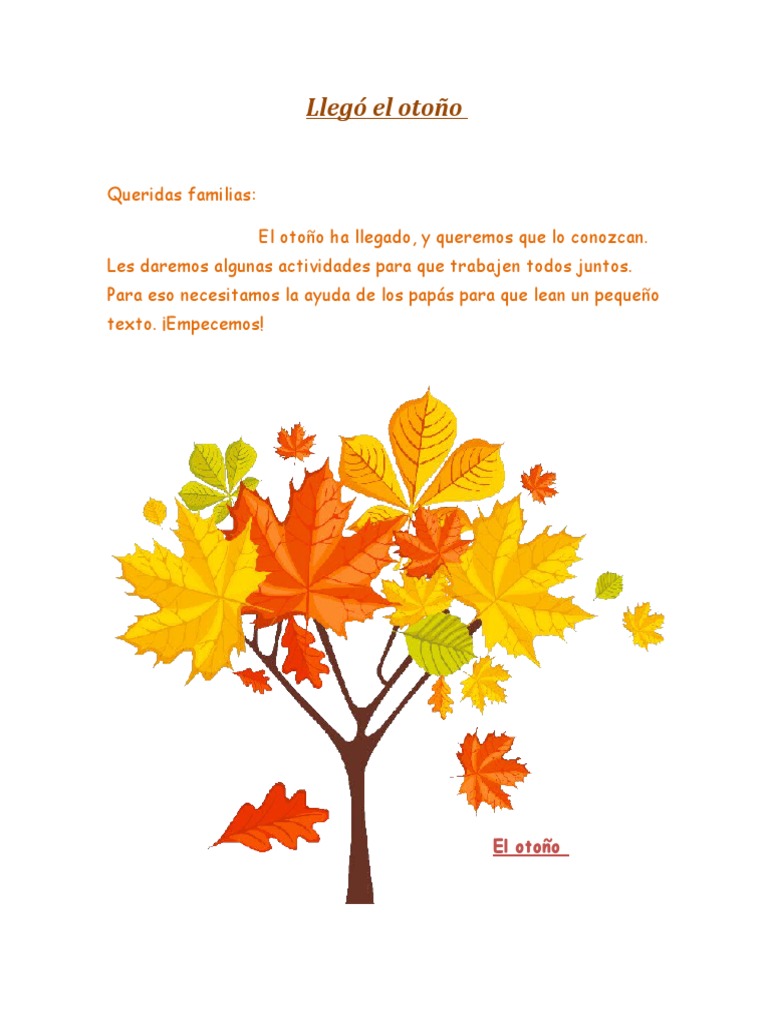 Actividad Del Otoño | PDF