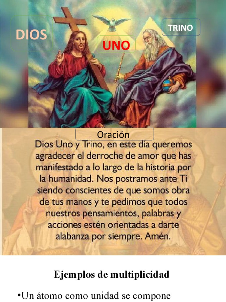 Presentacion de Dios Uno y Trino | PDF | espíritu Santo | Dios
