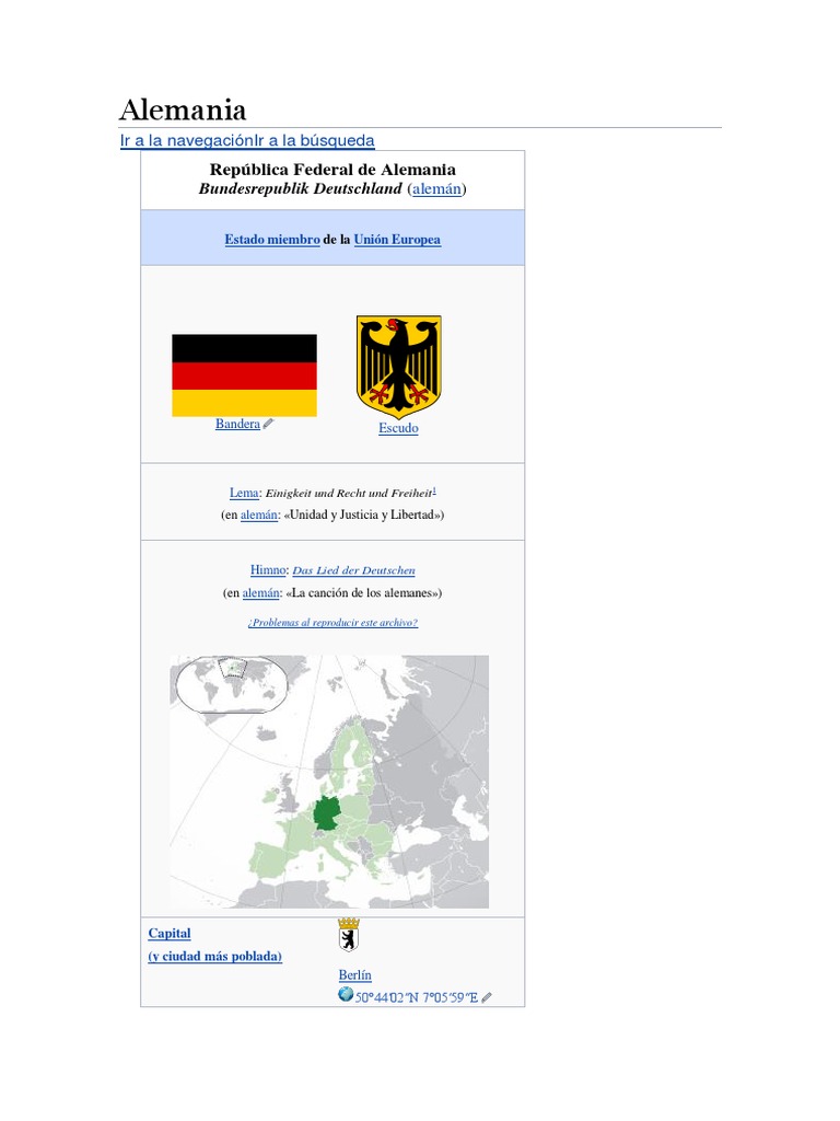 Alemania | PDF | Alemania | Política mundial