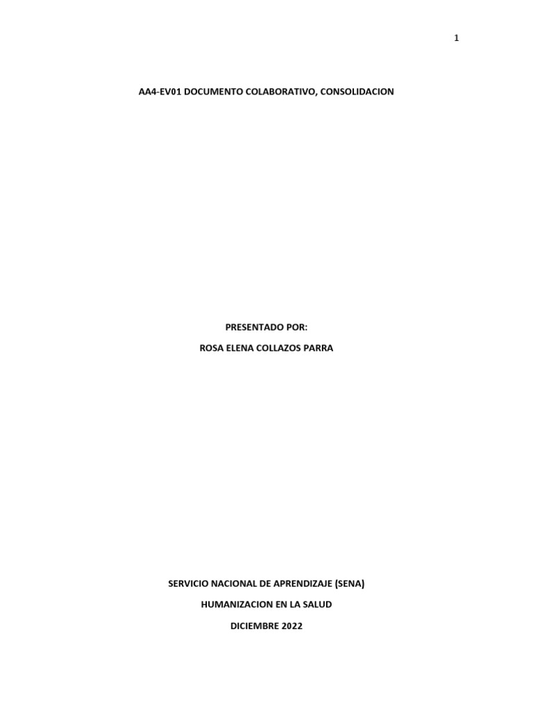 Aa4-Ev01 Documento Colaborativo, Consolidacion | PDF | Empatía | Ciencias del comportamiento