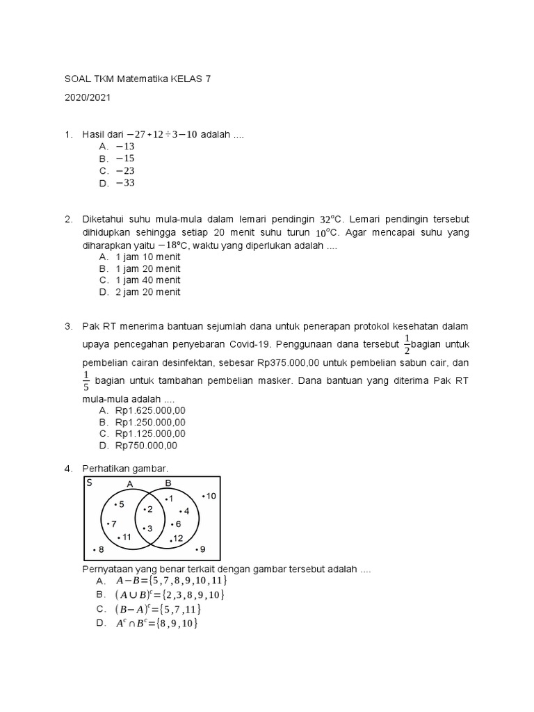 TKM Matematika 7 | PDF