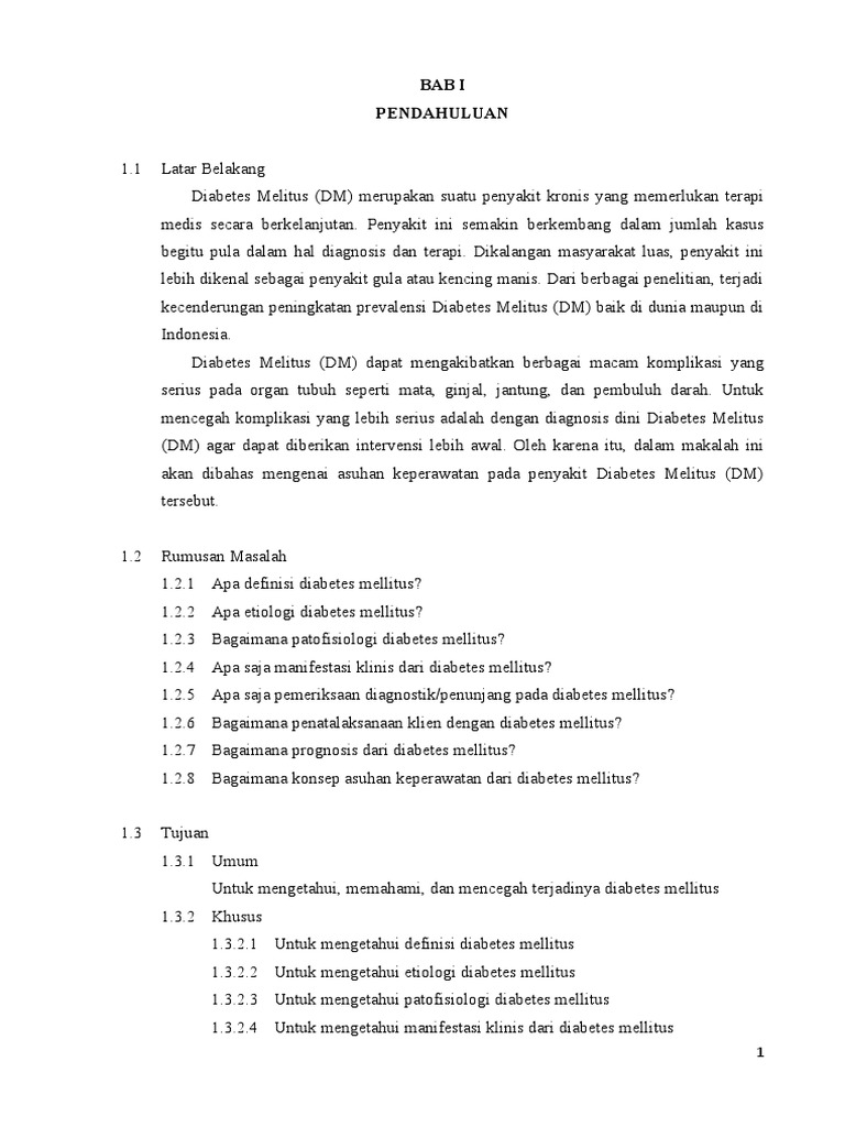 Bab I Pendahuluan | PDF