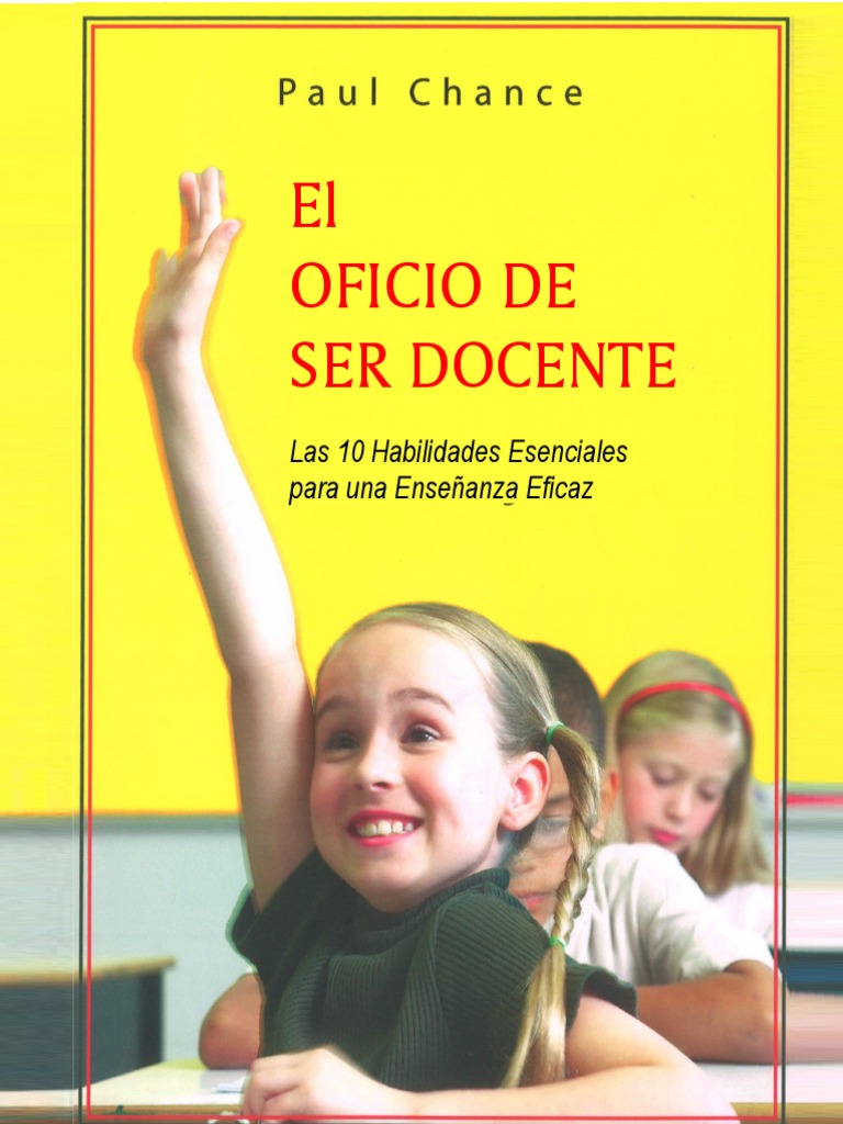 El Oficio de Ser Maestro Paul Chance | PDF | Método de enseñanza ...
