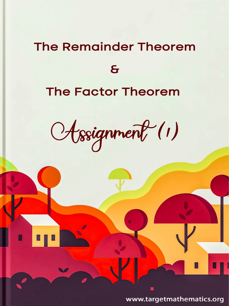 The Remainder Theorem | Download Free PDF | Elementary Mathematics | Algorithms