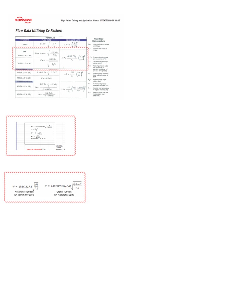 Flow Rate Using CV | PDF