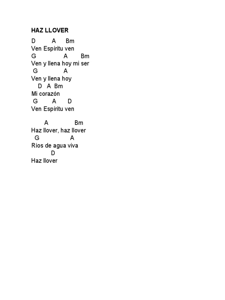 Haz Llover | PDF