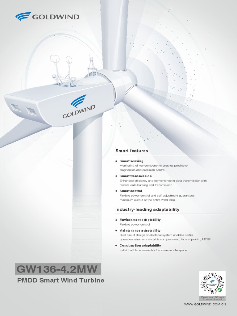 GW136-4.2MW: PMDD Smart Wind Turbine | PDF | Wind Turbine | Electric ...