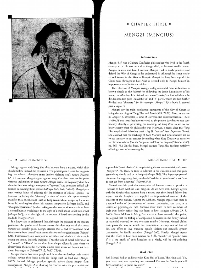 Mengzi's Ethical Philosophy Explained | PDF | Chinese Literature ...
