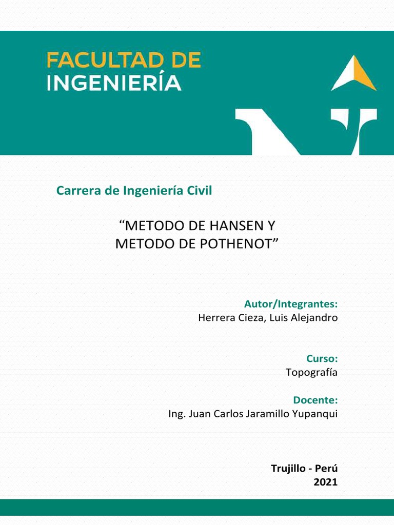 Metodo Hansen Pothenot Topografia | PDF | Geometría del plano ... Metodo Hansen Pothenot Topografia | PDF | Geometría del plano ...