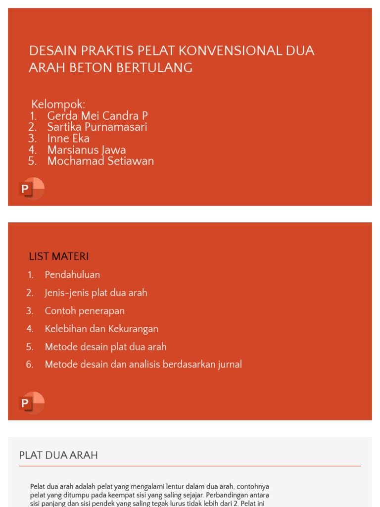 Kelompok Plat 2 Arah | PDF