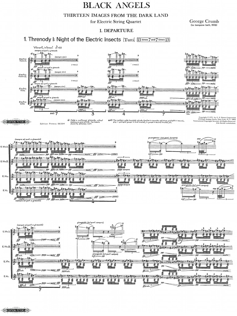 Black Angels Score | PDF