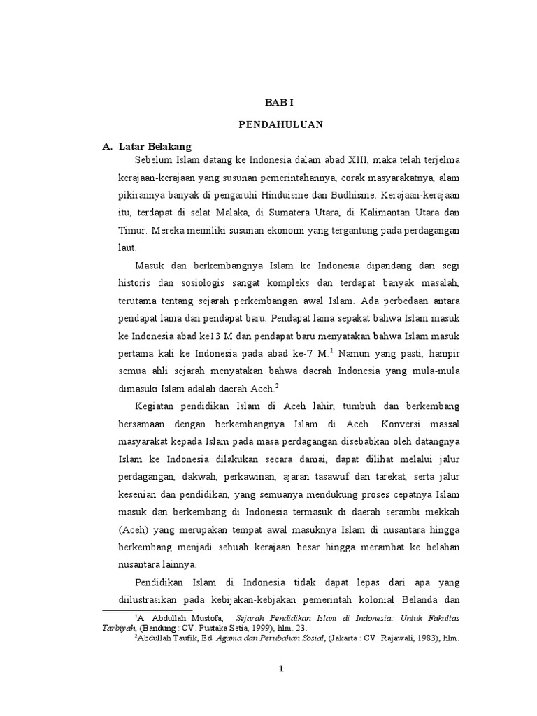 Sejarah Pendidikan Islam Di Indonesia | PDF Sejarah Pendidikan Islam Di Indonesia | PDF