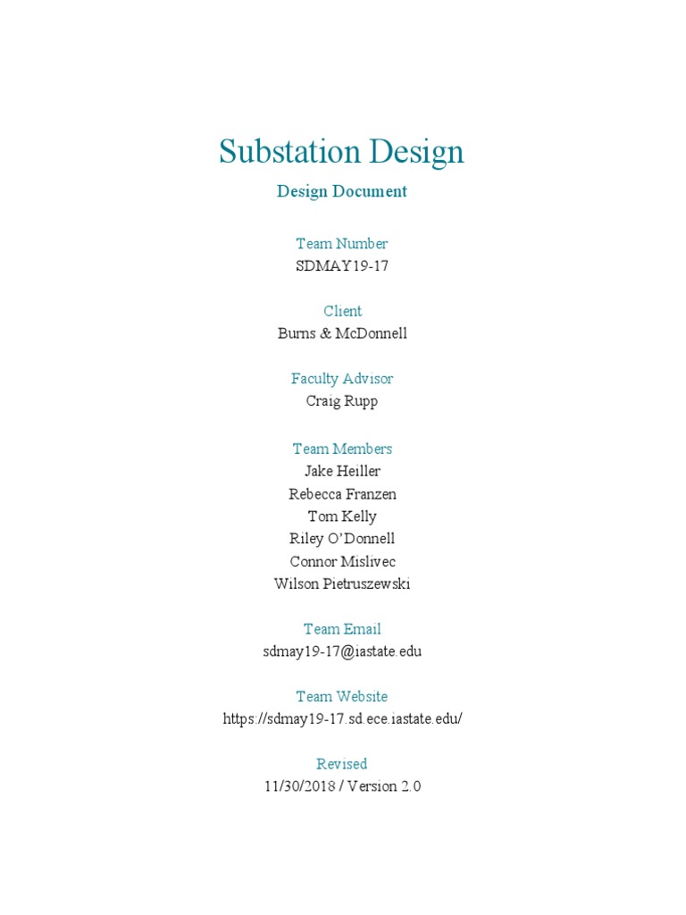 Substation Design | PDF | Electrical Substation | Electricity