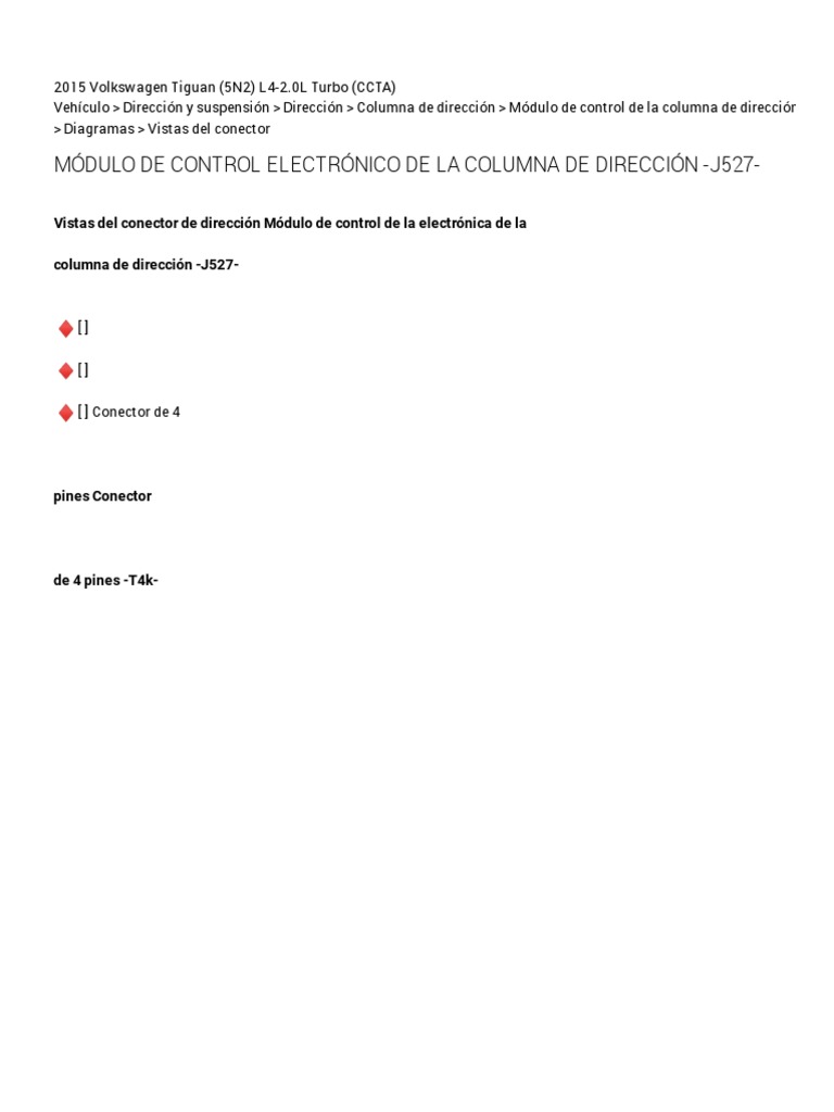 Steering Column Electronics Control Module - J527 - (Steering Column ...