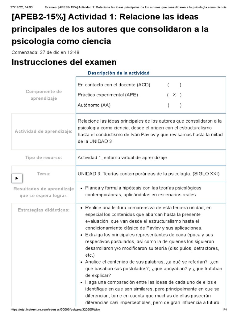 Examen_ [APEB2-15%] Actividad 1_ Relacione Las Ideas Principales de Los Autores Que Consolidaron ...