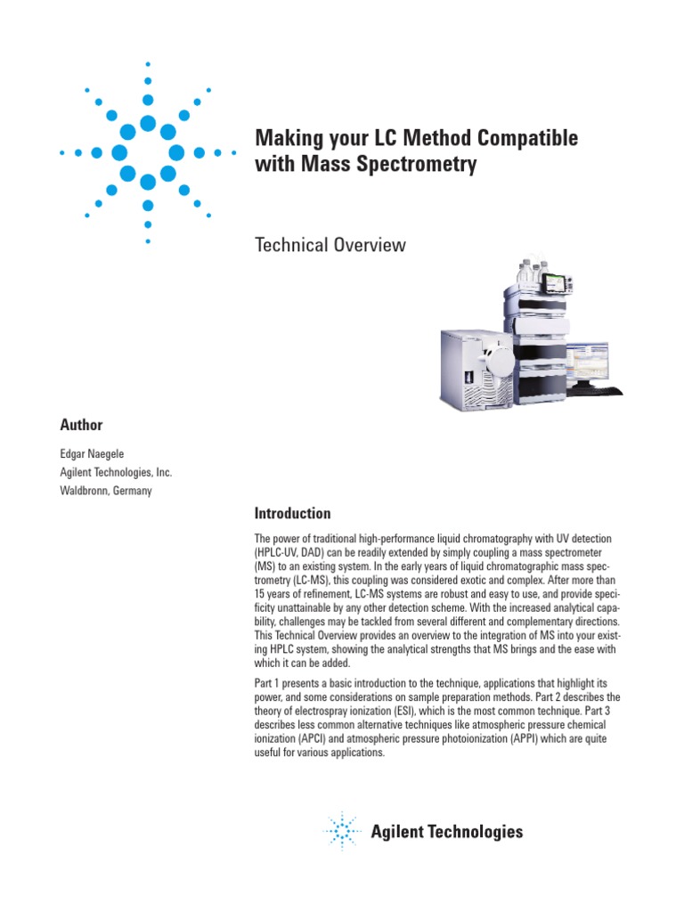 5990 7413en | PDF | Mass Spectrometry | Liquid Chromatography–Mass ...