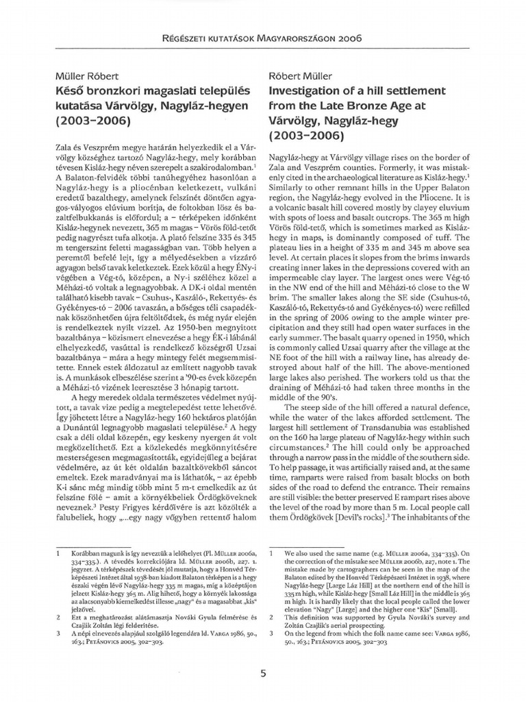 Varvolgy 2006 RKM | PDF