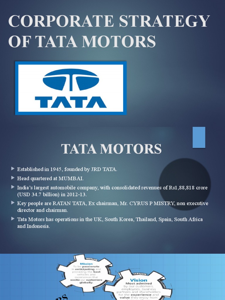Corporate Strategy of Tata Motors | PDF | Vehicles | Motor Vehicle