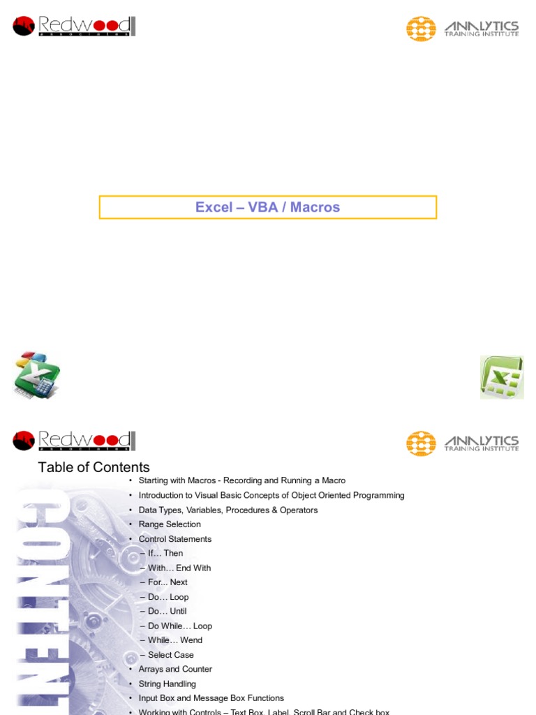 Excel Vbamacros Pdf Array Data Type Array Data Structure 