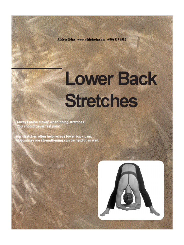 Lower Back Stretches | PDF | Pelvis | Anatomy