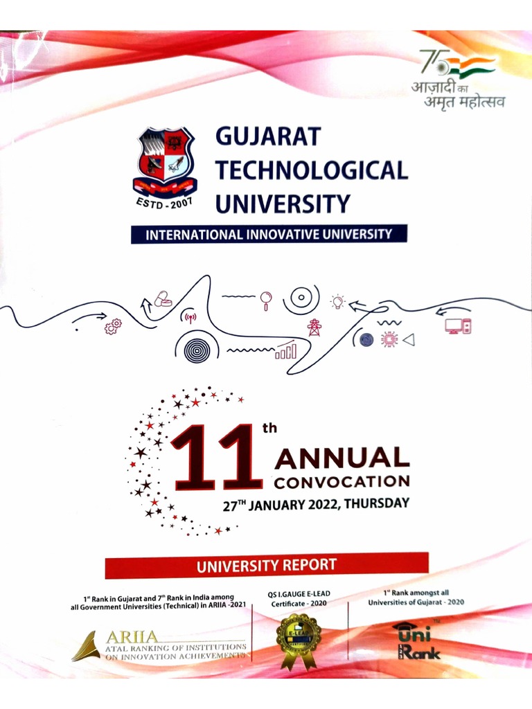 11th GTU Annual Report | PDF | Institute Of Technology | Gujarat