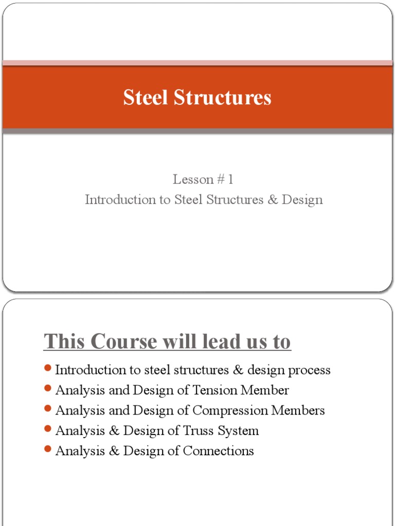 Introduction to Steel Structures Design | PDF | Steel | Structural Steel