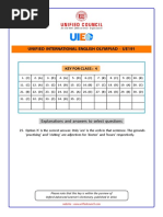 NOF Junior Olympiad Syllabus For UKG-upper KG | PDF