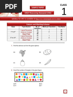 LogIQids - SR KG Sample Paper | PDF | Teaching Mathematics