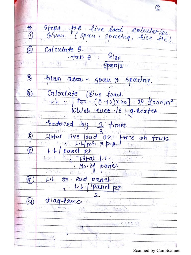 Live Load Calculations | PDF