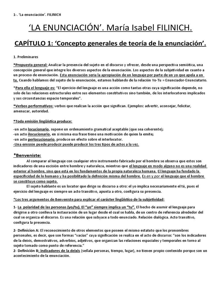 ¿Cuál Es La Contraposición De La Enunciación – BLVB