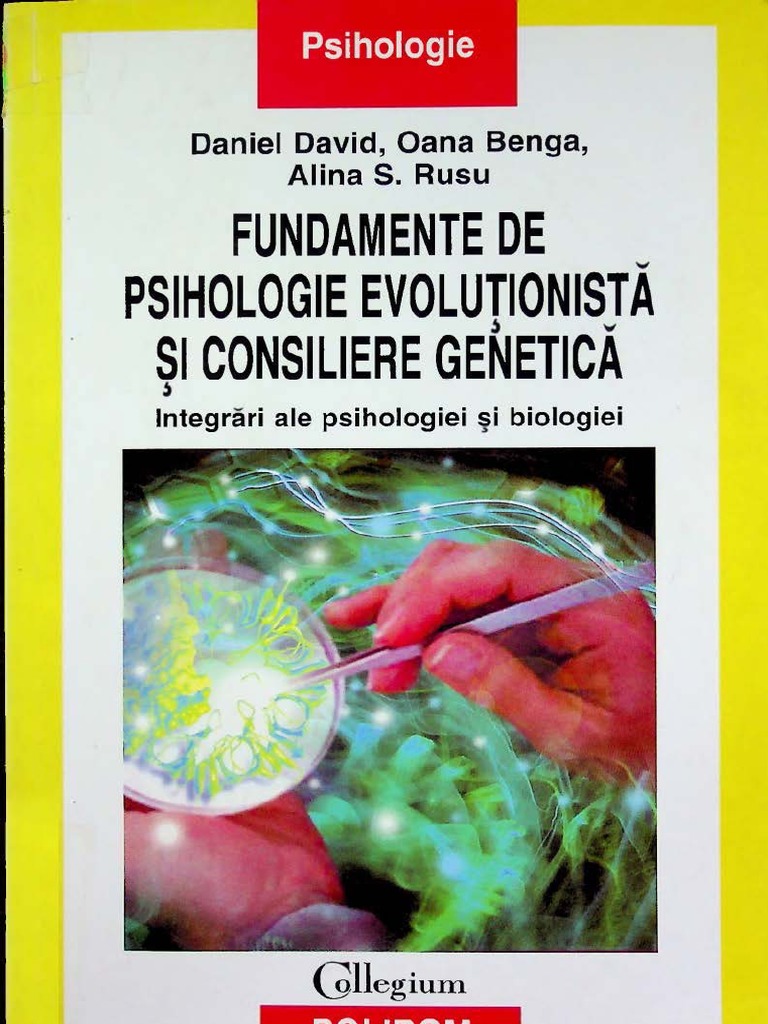 Fundamente de Psihologie Evolutionista Si Consiliere Genetica | PDF