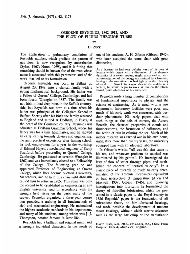Reynolds 1971 | PDF | Reynolds Number | Fluid Dynamics Reynolds 1971 | PDF | Reynolds Number | Fluid Dynamics