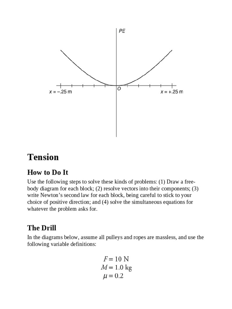 KEY - Pulley & Amp Friction Worksheet | PDF