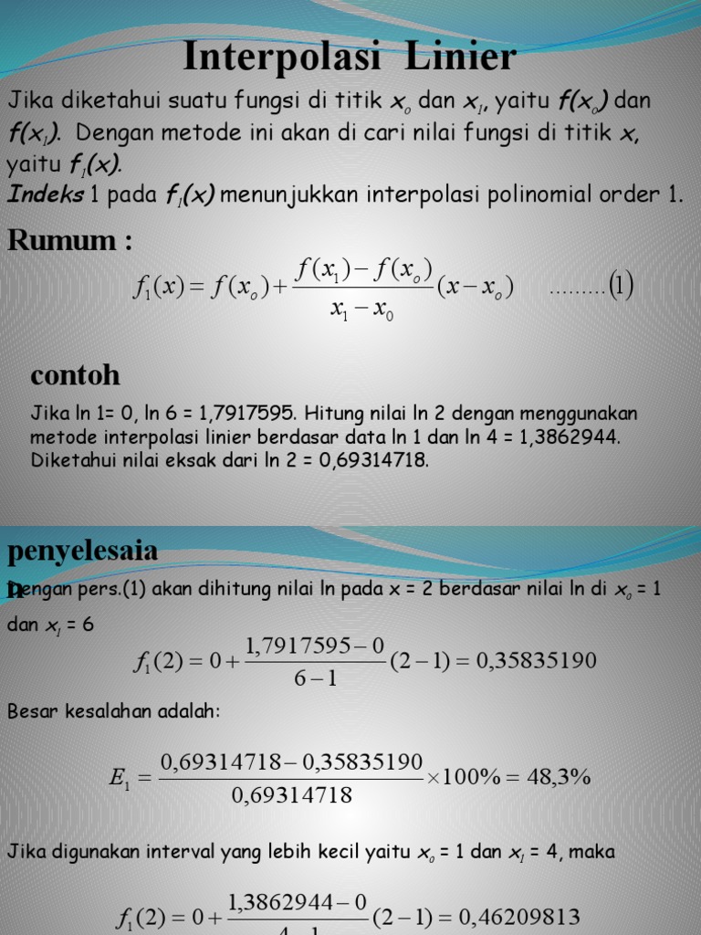 Interpolasi Numerik | PDF
