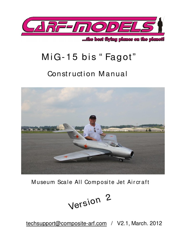 Carf Models Mig15 Instructions v2 | PDF | Landing Gear | Legal Liability