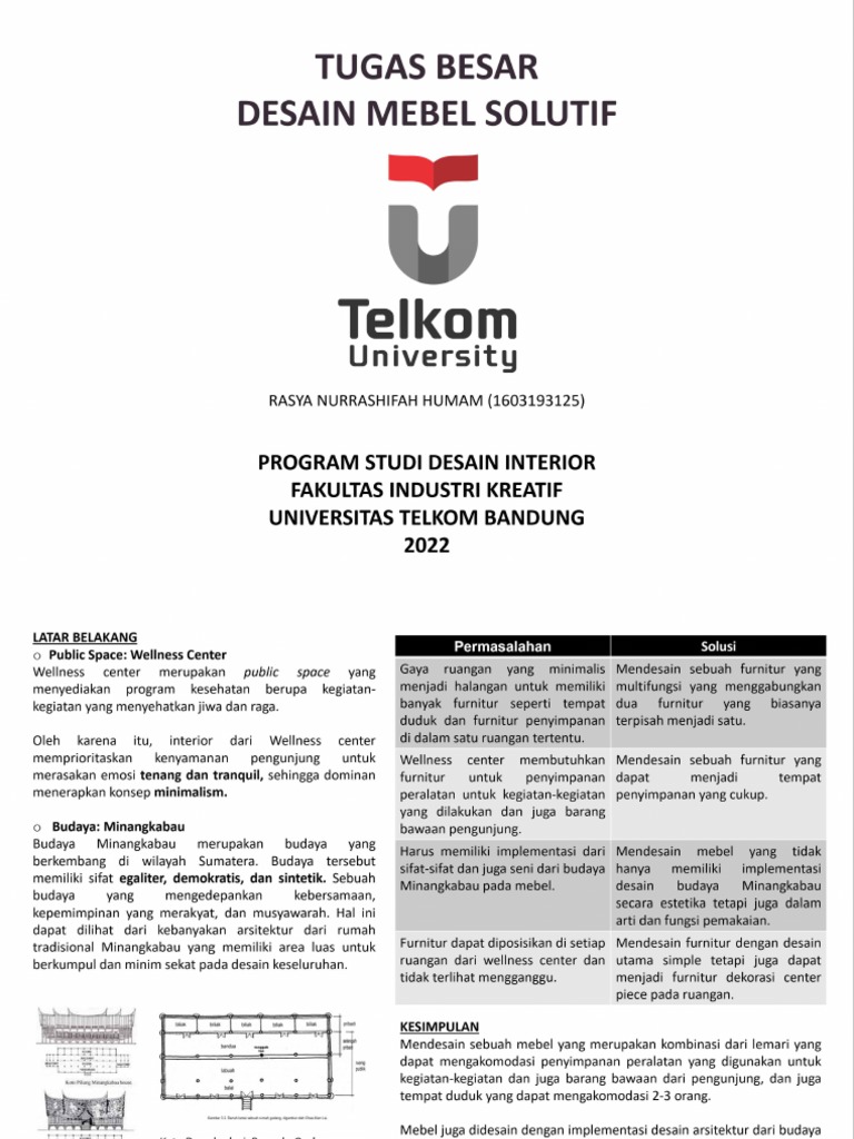 Tugas Besar Desain Mebel Solutif - Rasya Nurrashifah Humam - 1603193125 | PDF | Forestry ...
